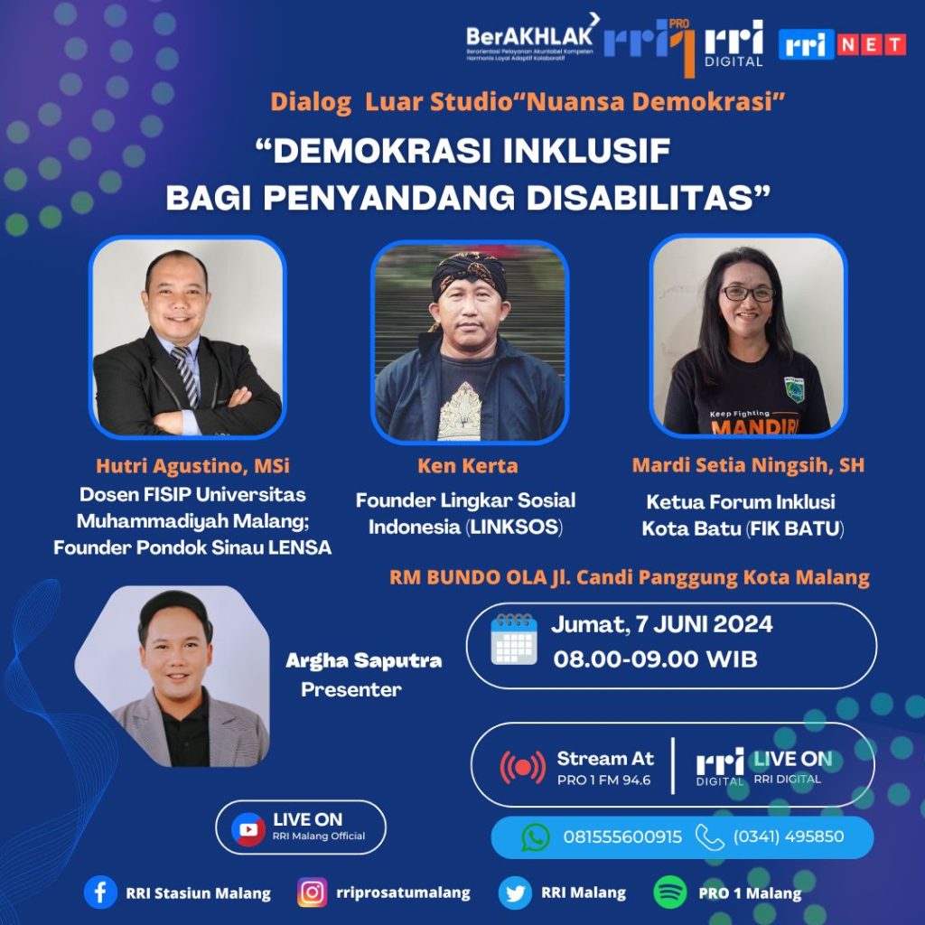 Demokrasi Inklusif bagi Penyandang Disabilitas - LINKSOS